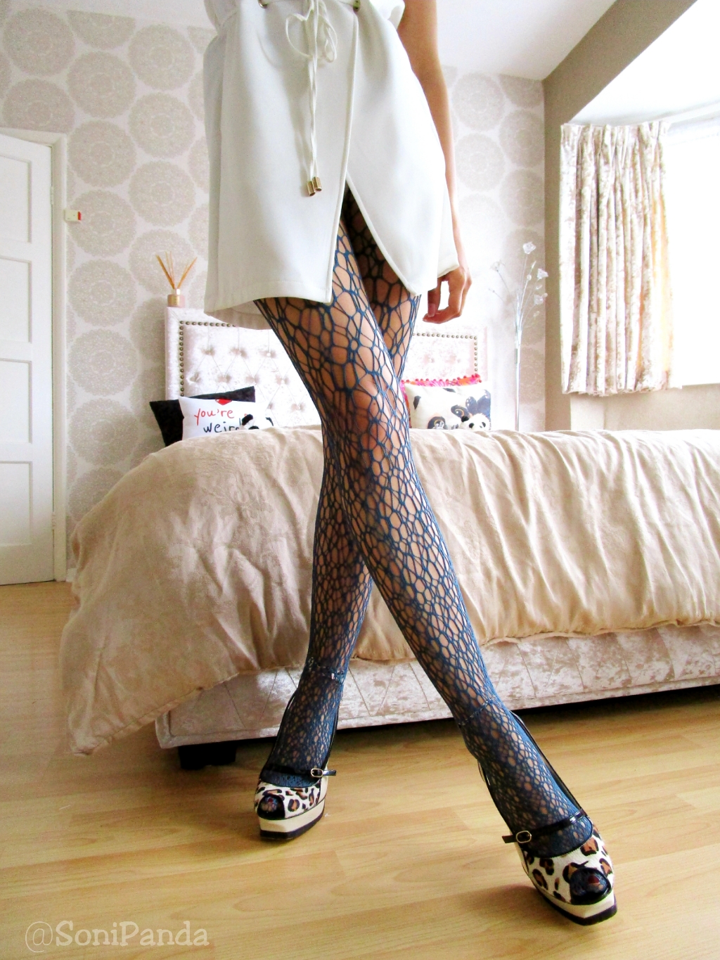 Wolford Micro Fish Scale Tights - By Soni Panda x